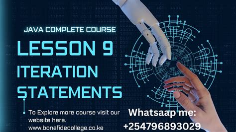 Java Complete Course Lesson 9 Iteration Statements Youtube