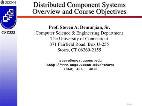 ppt distributed component systems overview and course objectives