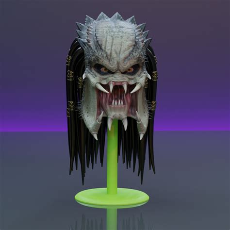 🎬 Predator Head・ Stl File For ・cults