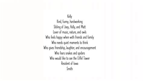 Bio Poem Teach Daily