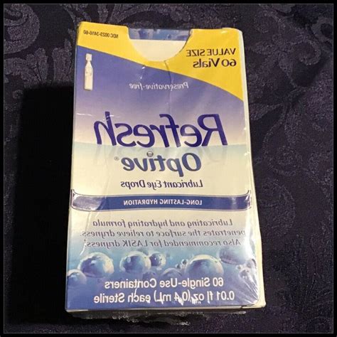 Refresh Optive Lubricant Eye Drops Single Use Vials