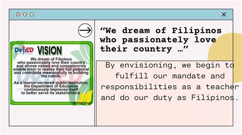 Deped Mission Vision And Core Values Pptx