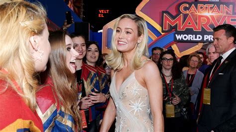 Brie Larson Finally Debuts Captain Marvel Shes “not An Idealized