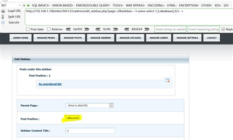 bug report elitecms 1 01 sqli 4 md at main · k0xx11 bug report · github