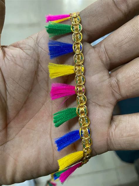 Multi Chapti Gota Lace 80 Mtrs Uses In Deorations And Handicrafts Lace At ₹ 120piece