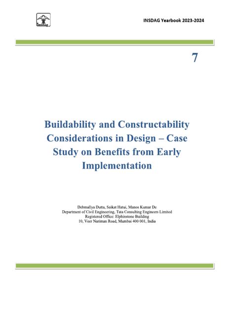 Buildability And Constructibility In Engineering Pdf