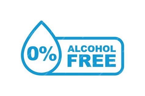 Premium Vector Alcohol Free Vector Icon Zero Alcohol Symbol Alcohol