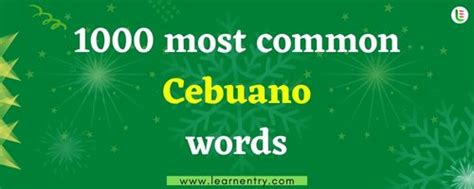 1000 Most Common Cebuano Words Learn Entry