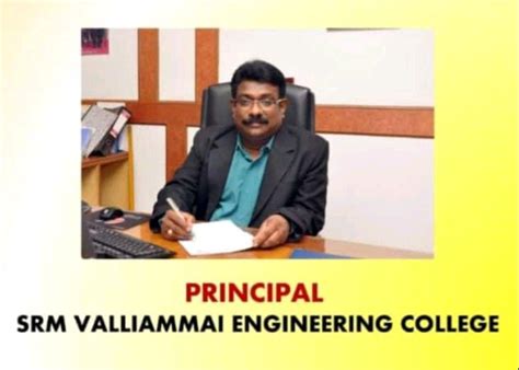 Murugan M On Linkedin Elevated As Principal Of Srm Valliammai