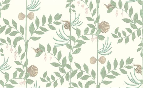 Download Sage Green Botanical Pattern Wallpaper