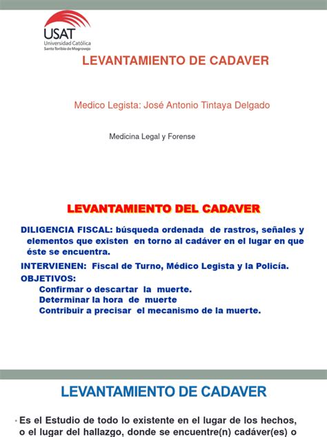 Levantamiento De Cadáver En Medicina Legal Pdf Jurisprudencia Médica