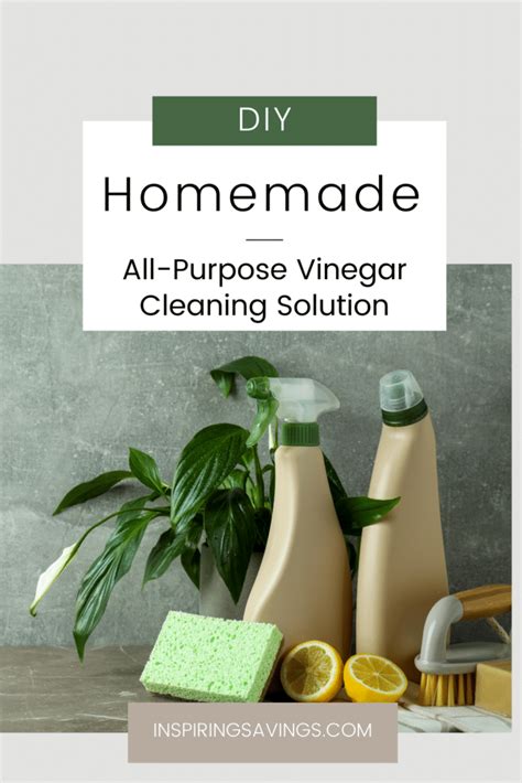 Create Your Own All Natural Vinegar Cleaning Solution In Minutes