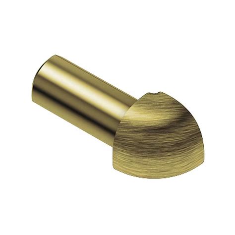 Schluter Rondec Out Corner 12in Aluminum Brush Brass Floor And Decor