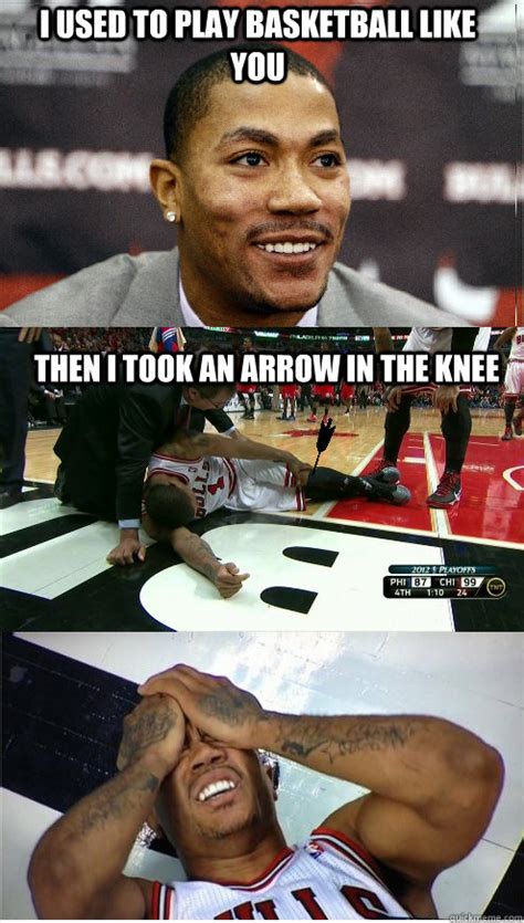 Derrick Rose Knee Problems Memes Quickmeme