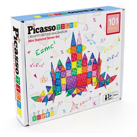 Picassotiles Mini Diamond 101 Piece Set Pctptm101 Laltitude Picasso