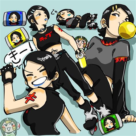 Gum And Cube Jet Set Radio Drawn By Vol2pencil Danbooru