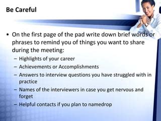 Interview Tip Take Notes And How To Do So PDF