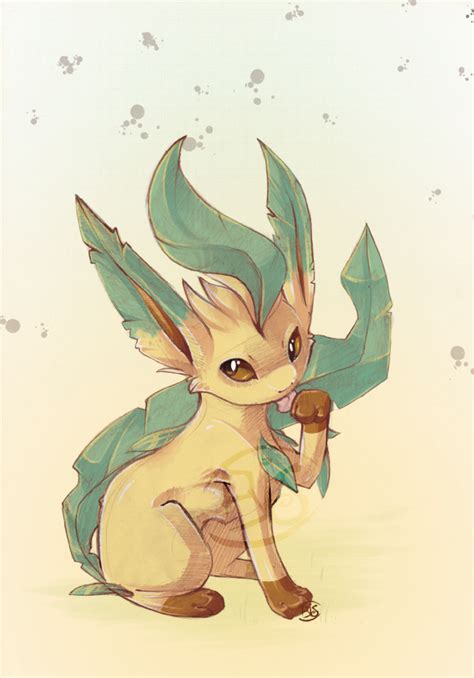 Pokemon Leafeon By Tikopets On Deviantart ポケモンスケッチ イラスト ポケモンファンアート