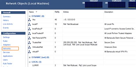network objects barracuda campus