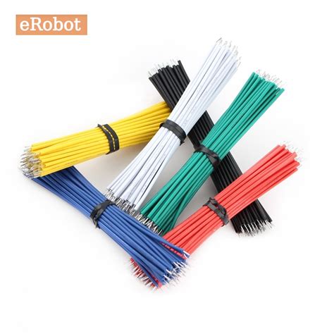 100pcs Tin Plated Breadboard Pcb Solder Cable 24awg 5cm 10cm 15cm 20cm