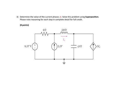 solved determine the value of the current phasor 1x ﻿solve