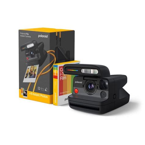 Appareil Photo Instantané Polaroid Flip Noir Pack De Film Couleur 8 Photos Cdiscount