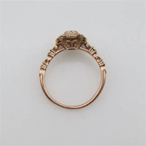 10kt Two Tone Gold Diamond Ring Property Room