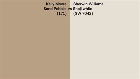 Kelly Moore Sand Pebble 171 Vs Sherwin Williams Shoji White Sw 7042
