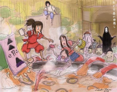 Sen To Chihiro No Kamikakushi Spirited Away By Ncillustration On