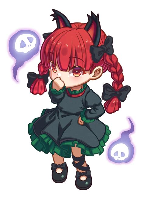 Creape Kaenbyou Rin Touhou Commentary Request Highres 1girl