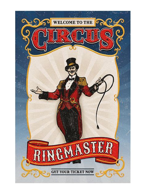 Vintage Ringmaster Poster
