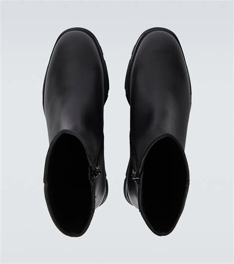 Alexander Mcqueen Leather Ankle Boots Alexander Mcqueen