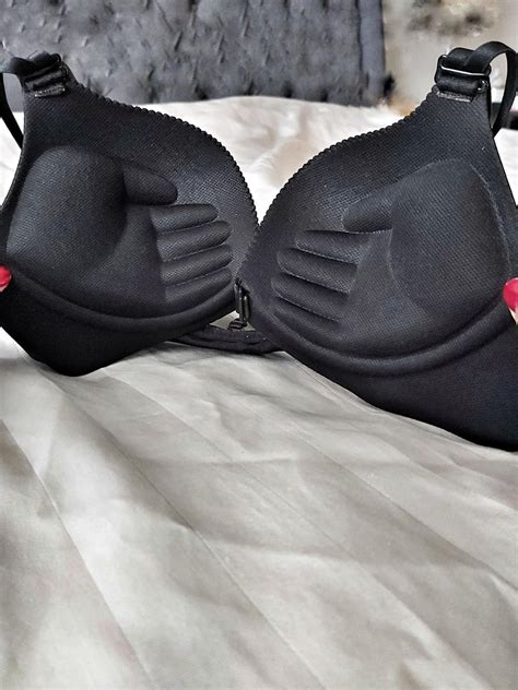The Padding Inside My Bra Shaped Like Hands In Ready Cupping Position
