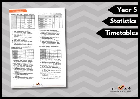 Year 5 Statistics Primary Maths Hub