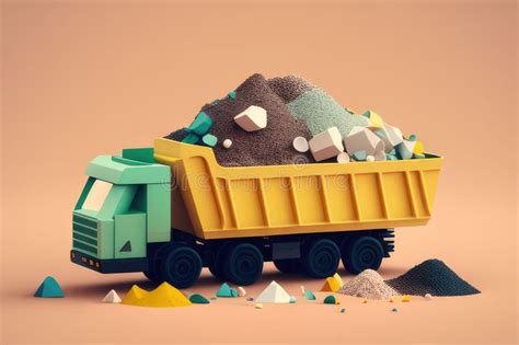 Toxic Dump Site Filled With Hazardous Waste Materials Illustrating