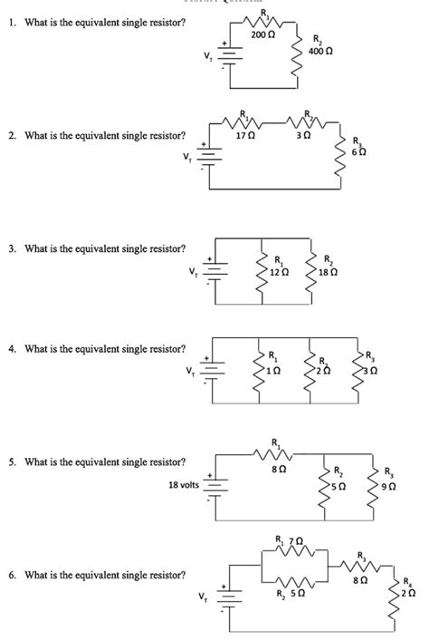 Solved What Is The Equivalent Single Resistor 400 Q What Is The
