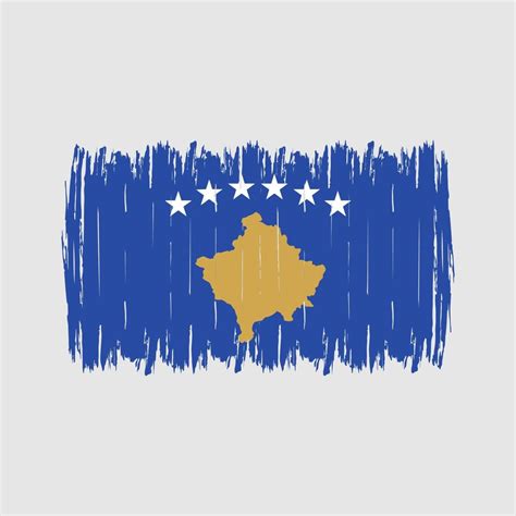 Kosovo Flag Brush 14668428 Vector Art At Vecteezy