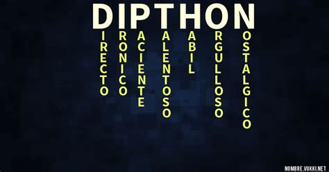 Qué Significa Dipthon