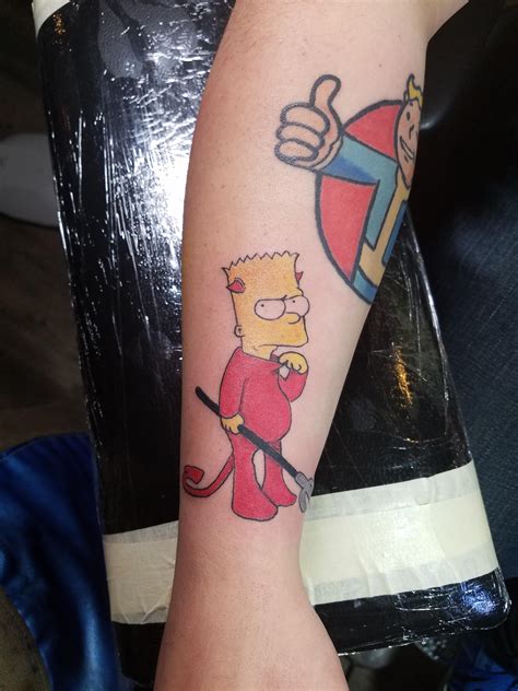 Bart Simpson Outline Tattoos Roman Kemp I Have Bart Simpsons Face