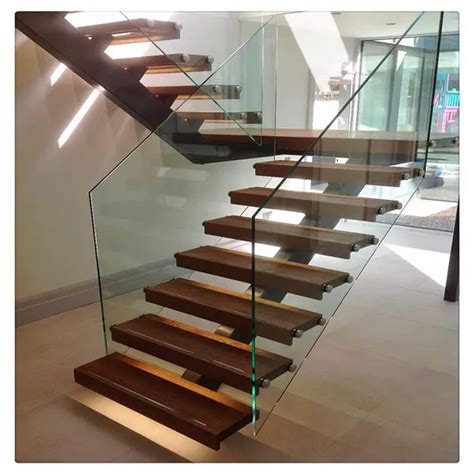 Duplex Glass Stairs U Shape Stair Case And Stairs