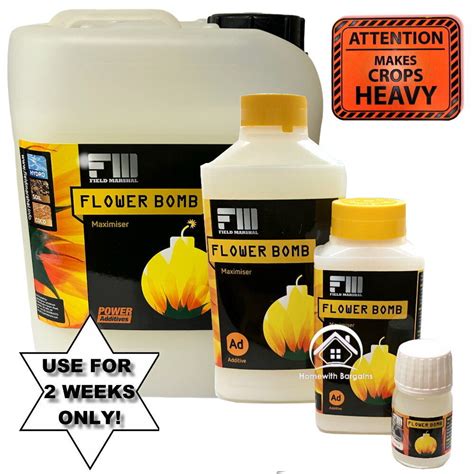 Flower Bomb Nutrient Pgr Additive Maximiser Weight Early Bud Density F Homewith Bargains