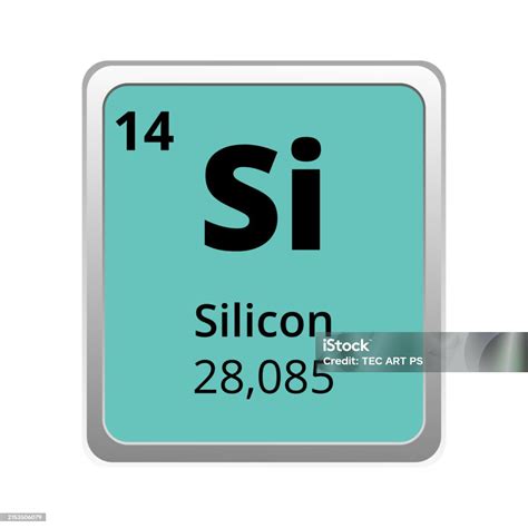 Periodic Table Element Silicon Stock Illustration Download Image Now