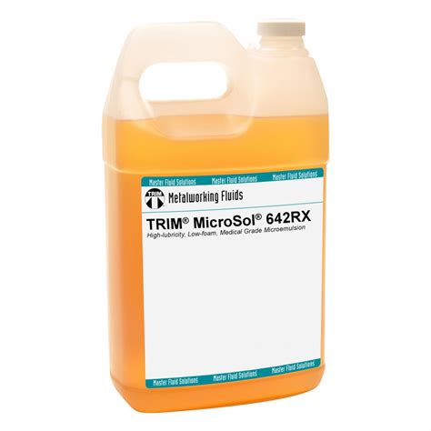 Trim Microsol 642rx 1 Gal Low Foam Medical Grade Microemulsion