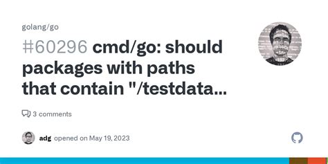 cmd go should packages with paths that contain testdata be