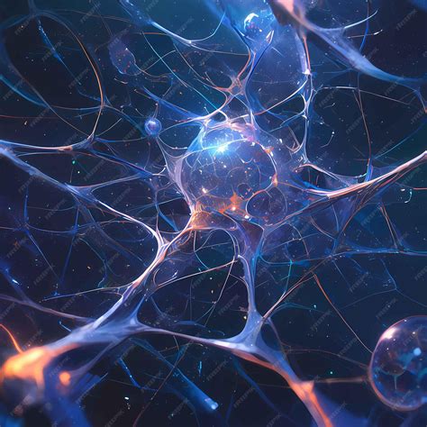 Premium Photo Neural Network Synapse Visualization Highdetail 3d Render