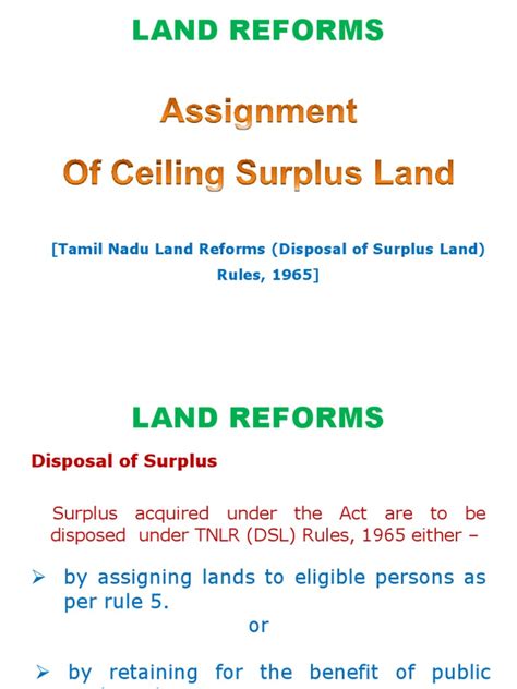 Assignment Surplus Lands Pdf Assignment Law Property Law
