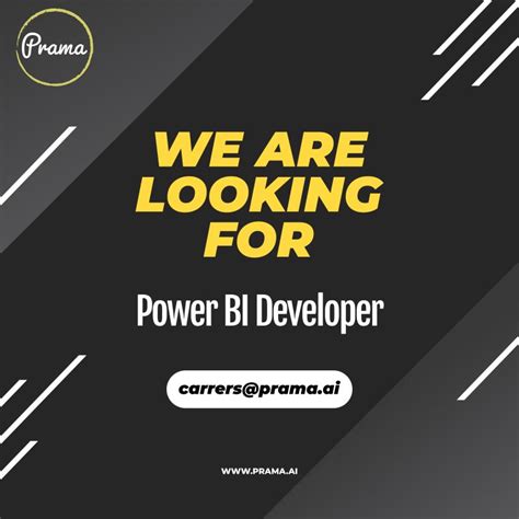 Prama On Linkedin Powerbi Hiring Powerbideveloper Powerbi