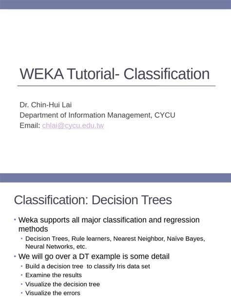 02 Weka Tutorial Classification Pdf