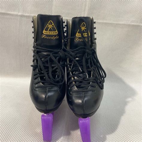 Jackson Freestyle Unisex Size 7 Black Ice Skating Boots Needs New Lace