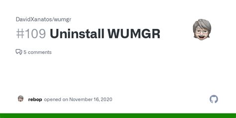 Uninstall Wumgr · Issue 109 · Davidxanatoswumgr · Github